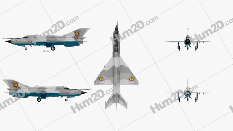 Mikoyan-Gurevich MiG-21 Clipart - Download Aircraft Clipart Images and ...
