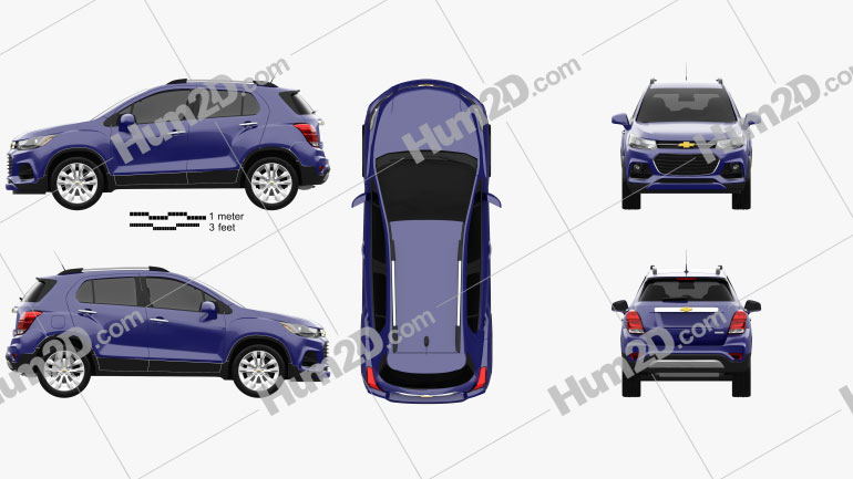 Chevrolet Trax 2017 Clipart and Blueprint - Download Vehicles Clip Art ...