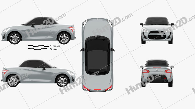 Kei car Clipart and Blueprints for Download