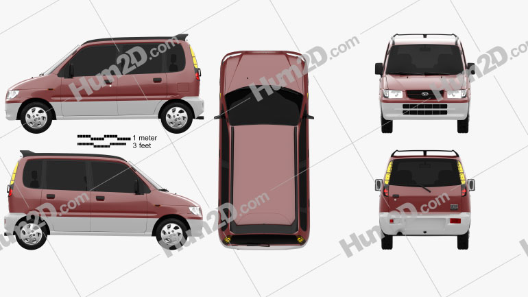 Kei car Clipart and Blueprints for Download