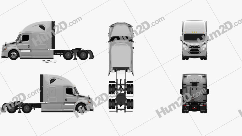 Freightliner Vector Drawing
