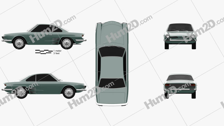 Hino Contessa 900 Sprint 1961 Clipart and Blueprint - Download Vehicles ...