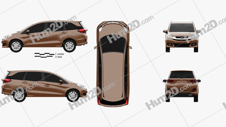 Honda Mobilio 2014 Clipart and Blueprint - Download Vehicles Clip Art ...