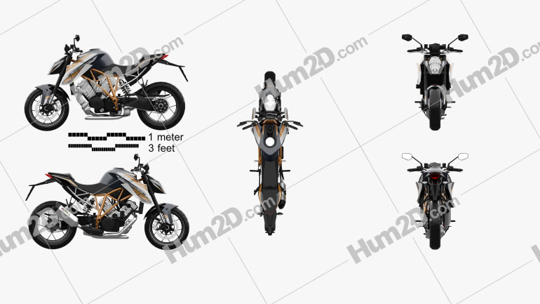 KTM 1290 Super Duke R 2015 Clipart and Blueprint - Download Vehicles ...