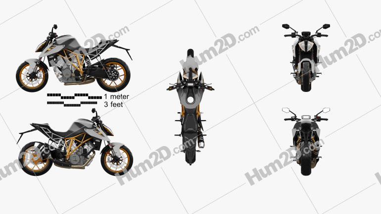 KTM 1290 Super Duke R 2017 Clipart and Blueprint - Download Vehicles ...