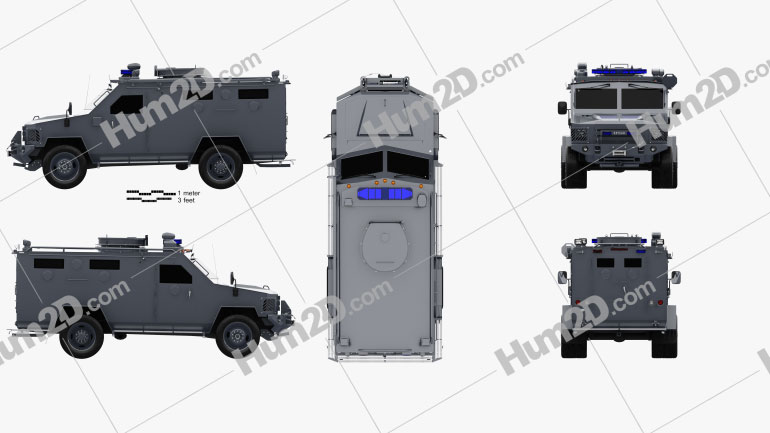Swat truck Clipart and Blueprints for Download