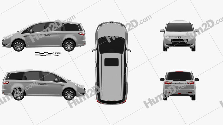 Luxgen M7 2015 Clipart and Blueprint - Download Vehicles Clip Art ...