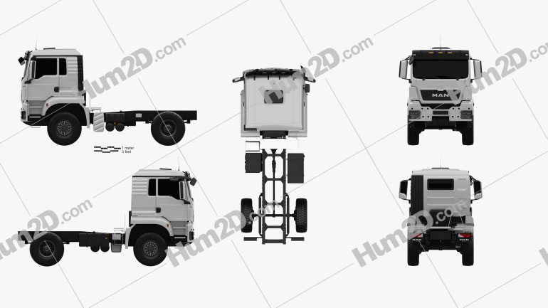 MAN TGS 4×4 L cab Tractor Truck 2007 Clipart - Download Vehicles ...