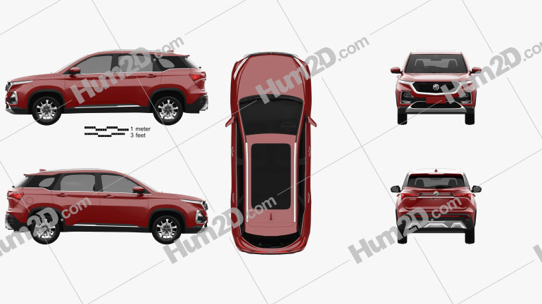 MG Hector 2019 Clipart and Blueprint - Download Vehicles Clip Art ...