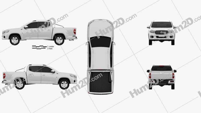 Maxus T60 Double Cab 2017 Clipart - Download Vehicles Clipart Images ...