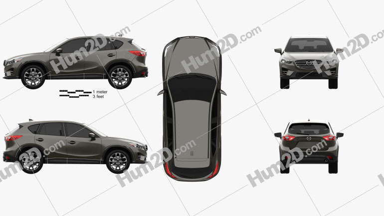 Mazda CX-5 (KE) 2016 Clipart and Blueprint - Download Vehicles Clip Art ...