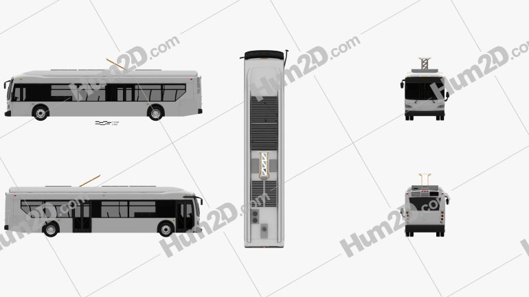 Bus ClipArt Images and Blueprints for Download in PNG, PSD | Hum2D