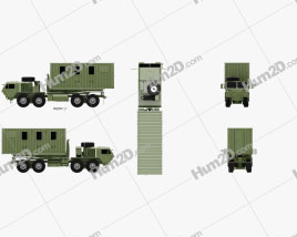 Oshkosh HEMTT M984A4 Wrecker Truck 2011 Clipart and Blueprint ...