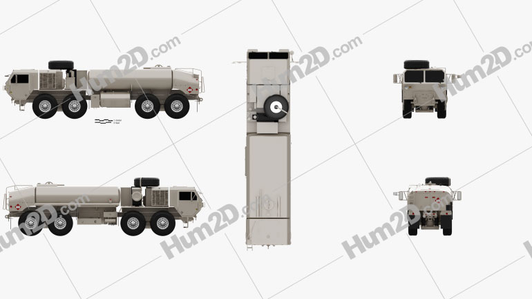 Oshkosh HEMTT M978A4 Fuel Servicing Truck 2011 Clipart and Blueprint ...