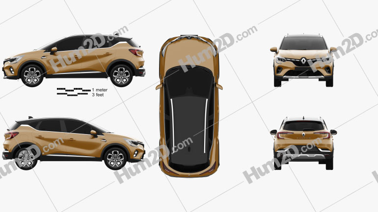 Renault Captur 2020 Clipart - Download Vehicles Clipart Images and ...