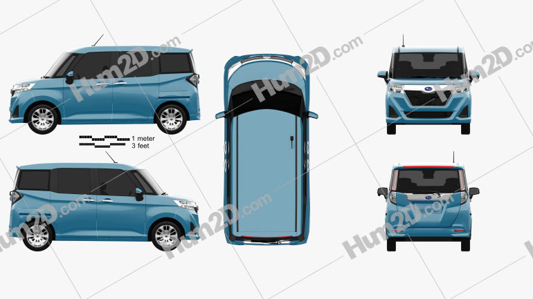 Subaru ClipArt Images and Blueprints for Download in PNG, PSD | Hum2D
