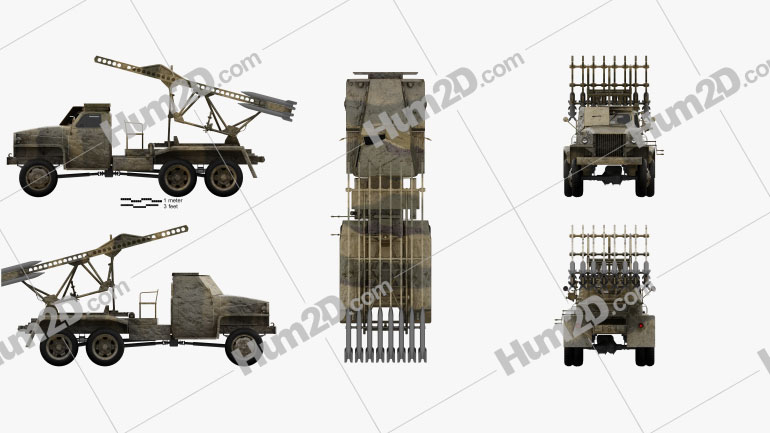 Multiple rocket launcher Clipart and Blueprints for Download