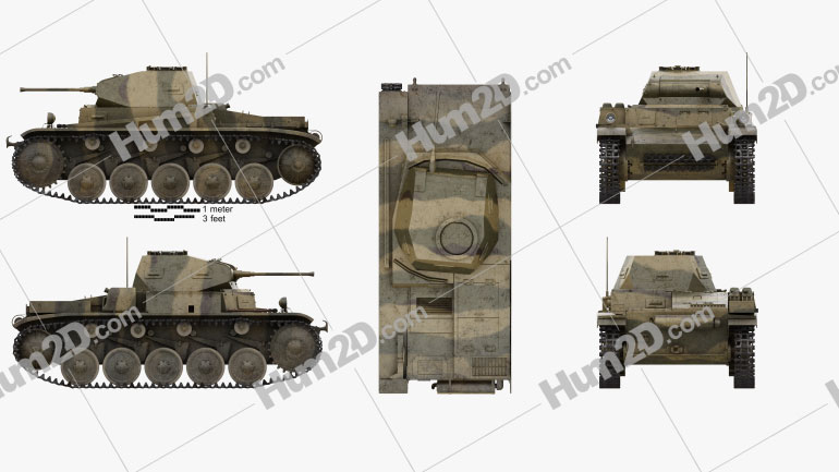 Panzer II Clipart and Blueprint - Download Military Clip Art Images in ...