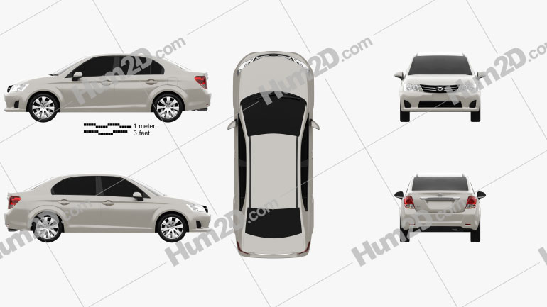 Toyota Corolla Axio 2012 Clipart and Blueprint - Download Vehicles Clip ...