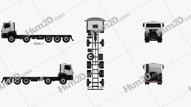 5-axle truck Clipart and Blueprints for Download