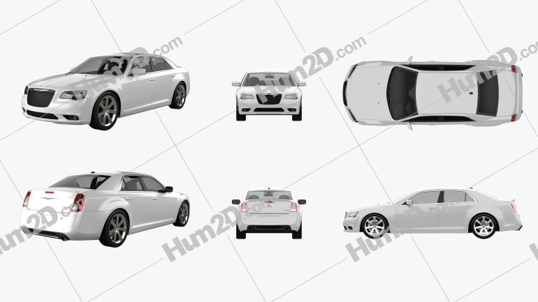 Chrysler 300 SRT8 PNG Clipart and Blueprint - Download Vehicles Clip ...
